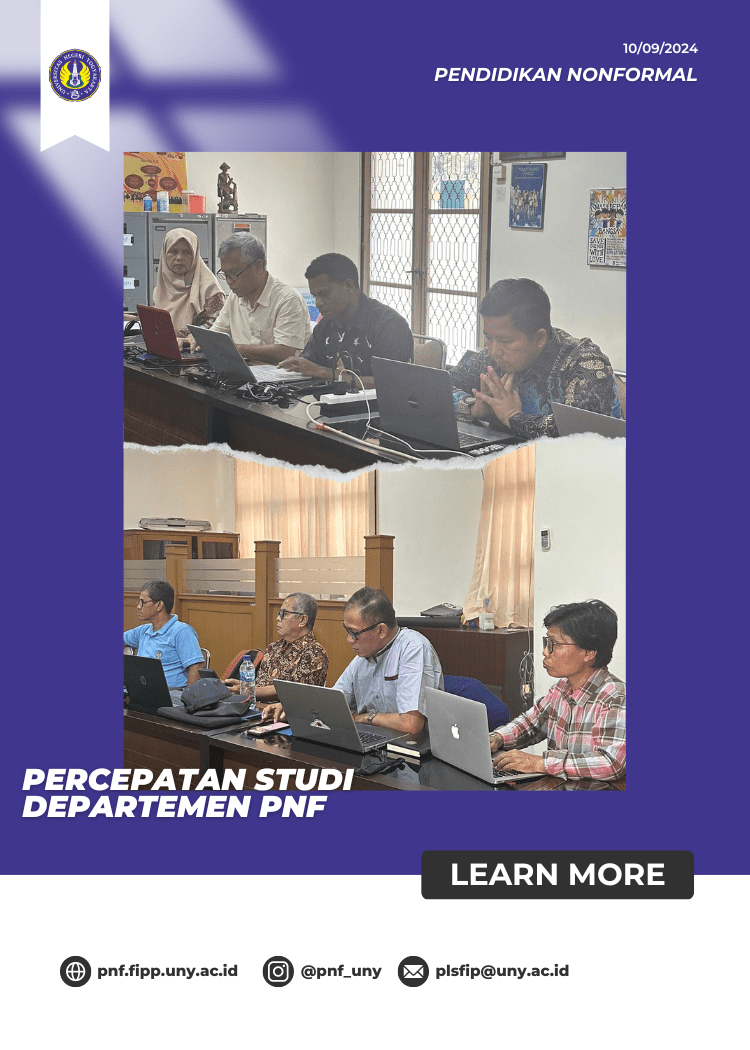PERCEPATAN STUDI DI DEPARTEMEN PENDIDIKAN NONFORMAL FIPP UNY | Program ...